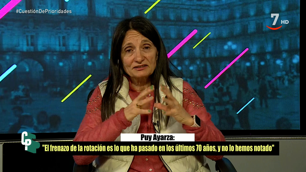 María Puy Ayarza sobre la ralentización de la rotación del núcleo de la ...